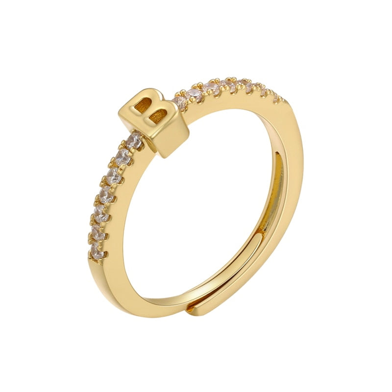 Renee Letter Ring – Apparel Trove